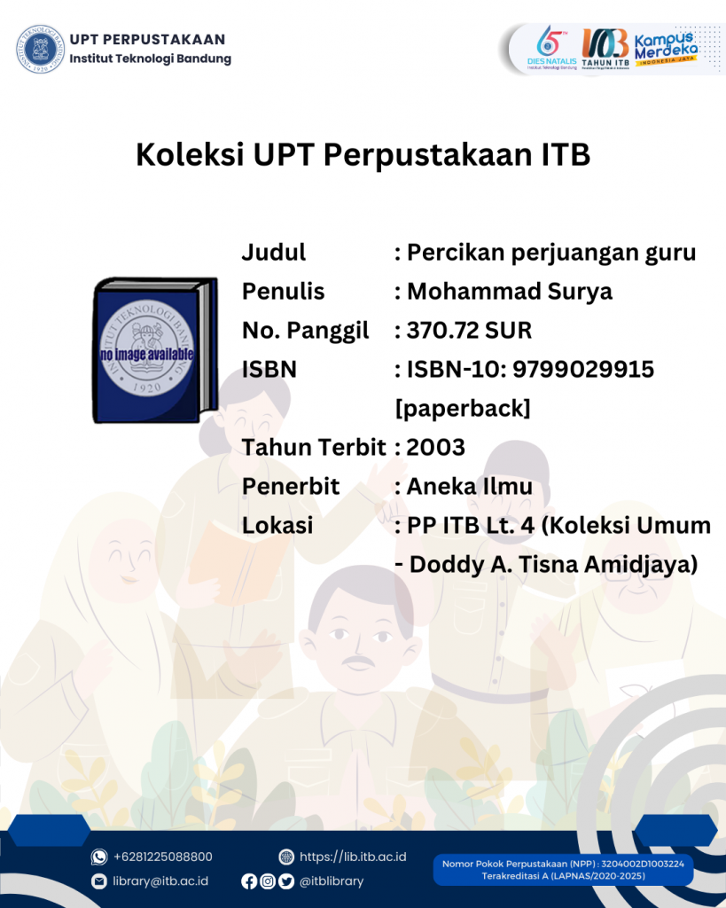 Selamat Hari Guru Nasional 2024 - Perpustakaan ITB